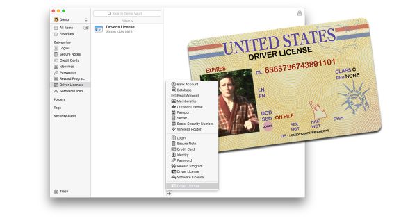 Use a Password Manager to Store Your Driver's License and Passport
