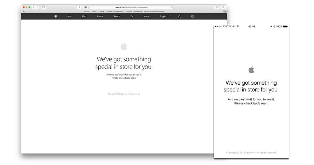 Apple Store Offline Ahead of iPhone 7 Launch Event
