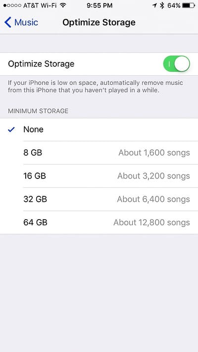iOS 10: How to Optimize Downloaded Music Storage