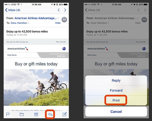 iOS 10: Print to PDF With and Without 3D Touch