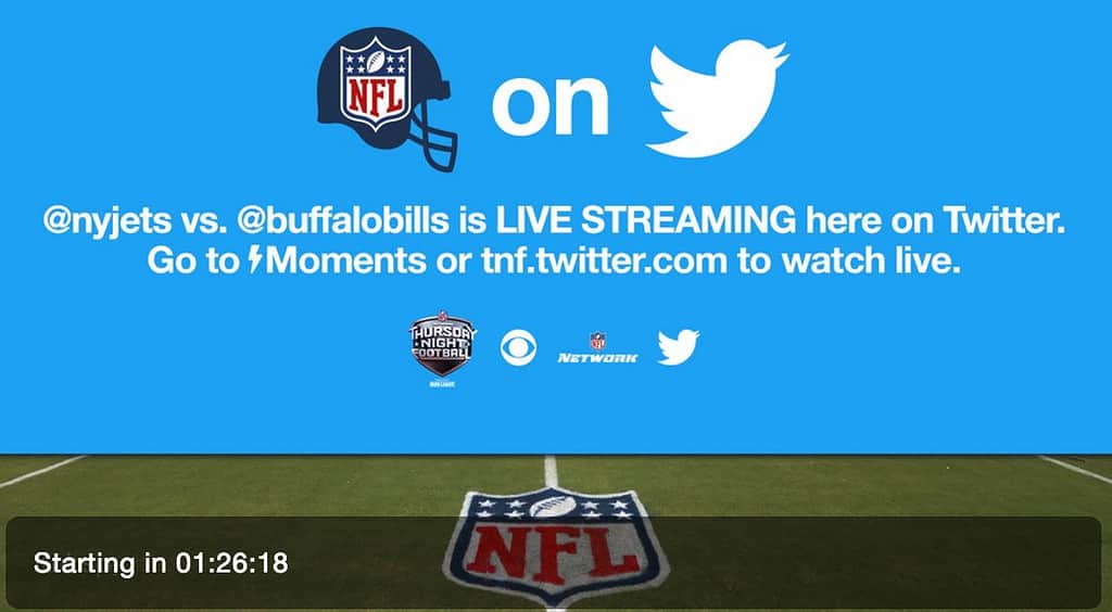 Watch Twitter's Thursday Night Football Livestream on Your Apple TV