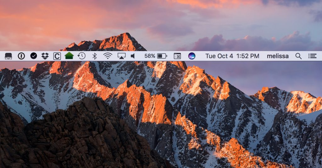 macOS Sierra: Rearrange Your Menu Bar