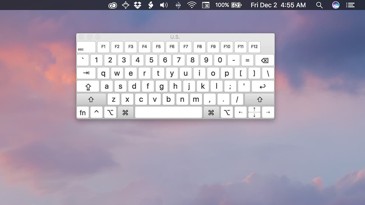 How to Show the Virtual On-Screen Keyboard Viewer in macOS Sierra
