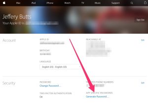 macOS: Creating an App-Specific Password for iCloud