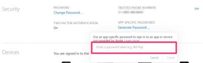 macOS: Creating an App-Specific Password for iCloud