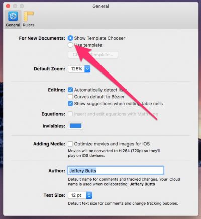 Pages for macOS: Always Start New Documents With Specific Template- The ...