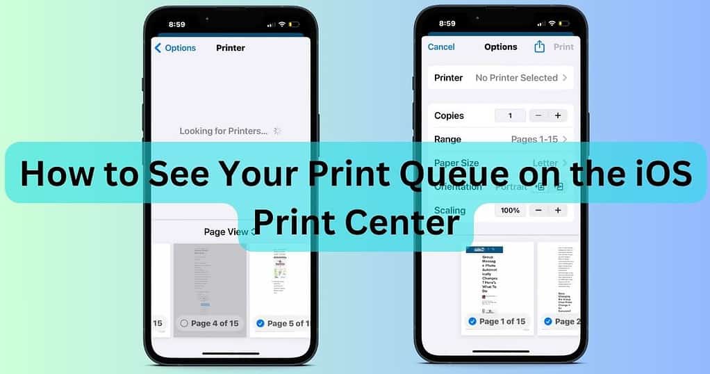 How to See Your Print Queue on the iOS Print Center - The Mac Observer