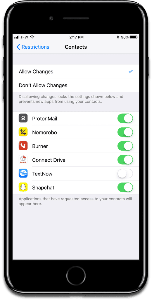 iOS: Stop Third-Party Apps From Accessing iOS Contacts- The Mac Observer iOS: Stop Third-Party Apps From Accessing iOS Contacts- The Mac Observer