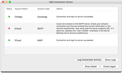 macOS: How to Use Apple Mail Connection Doctor