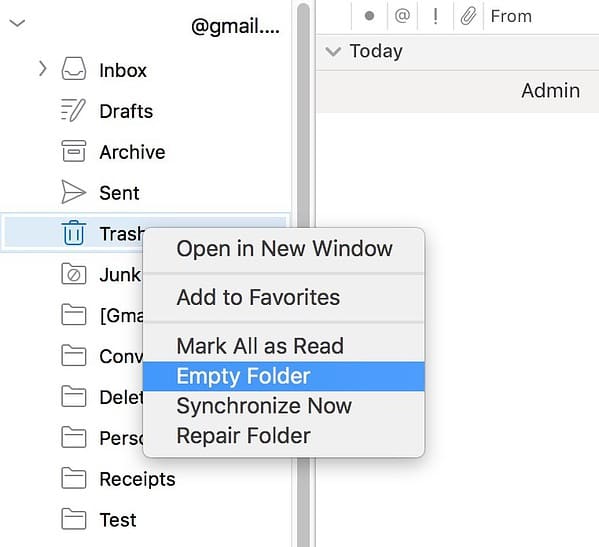 How to Empty the Trash in Outlook for Mac