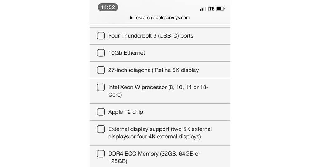 Apple Surveys iMac Pro Owners about Pro Macs - If You Get the Survey ...