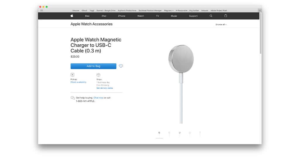 Apple Intros USB-C Apple Watch Magnetic Charger