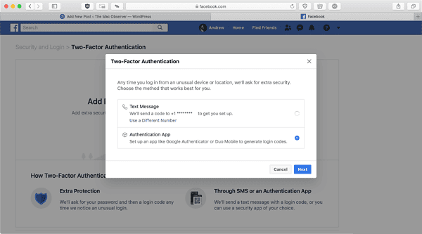 How to Enable Two Factor Authentication on Facebook