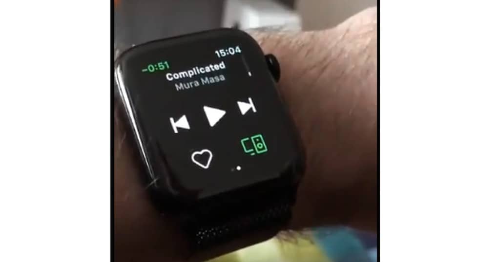 A Glimpse at Spotify on the Apple Watch