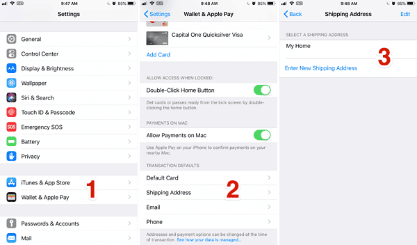 iOS 12: Manage Your Apple Pay Billing and Shipping Address