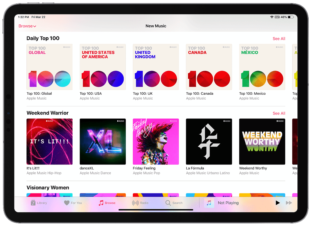 Apple Music Browse Tab Redesigned