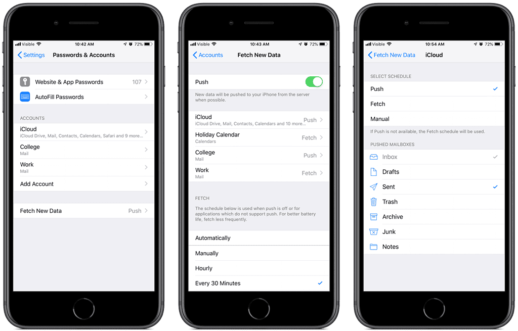 iOS Mail: What’s the Difference Between Push and Fetch?