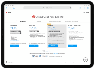 Adobe Creative Cloud Price Rises to $20/month (Update)