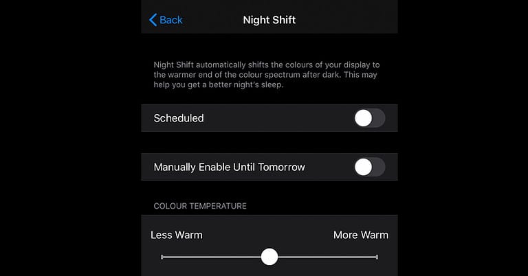 How to Enable Night Shift Mode in iOS 13 and Maybe Sleep Better