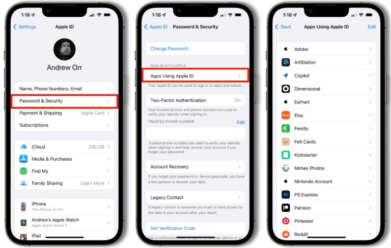 iOS 13: Where to Find Sign in With Apple Logins