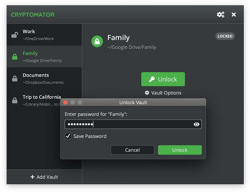 Cryptomator 1.5.0 Update Adds New UI and Dark Mode