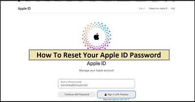 How to Reset Your Apple ID Password on Mac, iPhone and iPad - The Mac ...