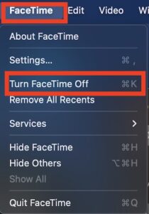 How to Turn Off FaceTime on Mac