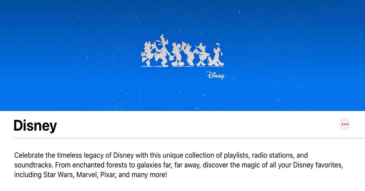 Apple Music has a New Disney Section for Songs