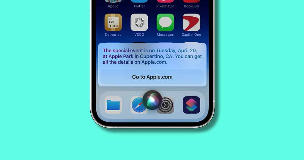 Siri Says Apple Spring 2021 Event Date is April 20