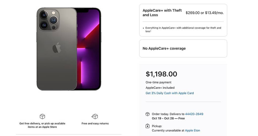 Delivery Date for iPhone 13 Models Slips to October