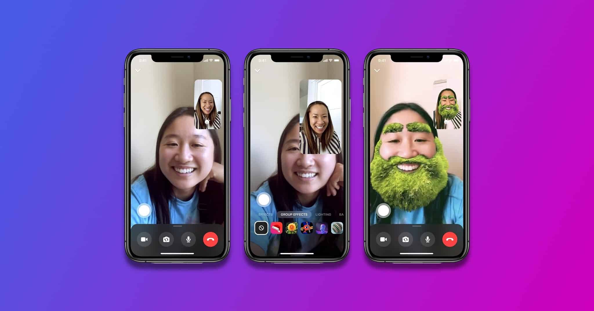 Facebook Adds AR Effects to Messenger Video Calls