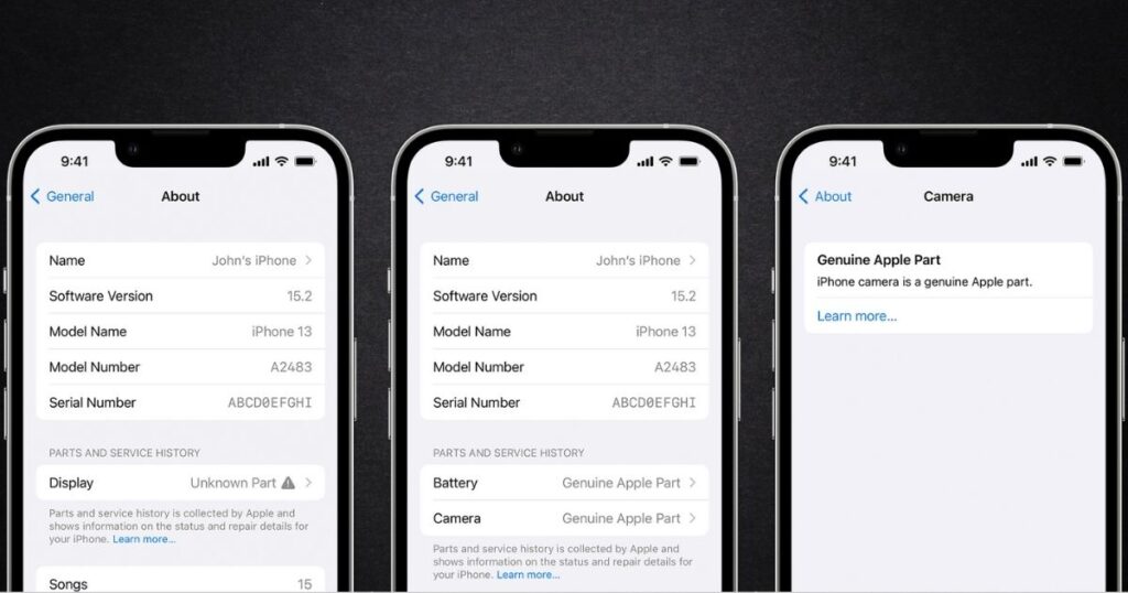 iOS 15.2 Lets Users View iPhone Parts and Service History