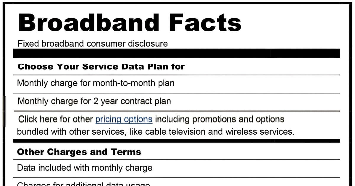 FCC Now Requires Broadband Nutrition Labels for Consumers - The Mac ...