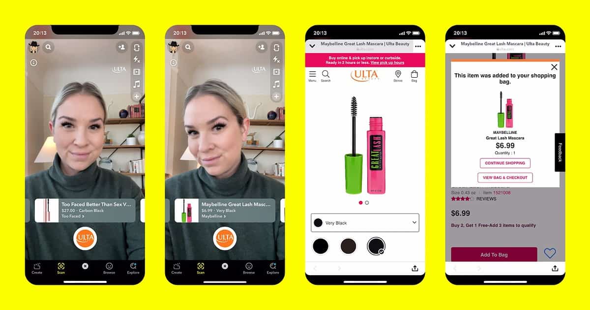 Snapchat AR Shopping Upgraded With Real-Time Prices