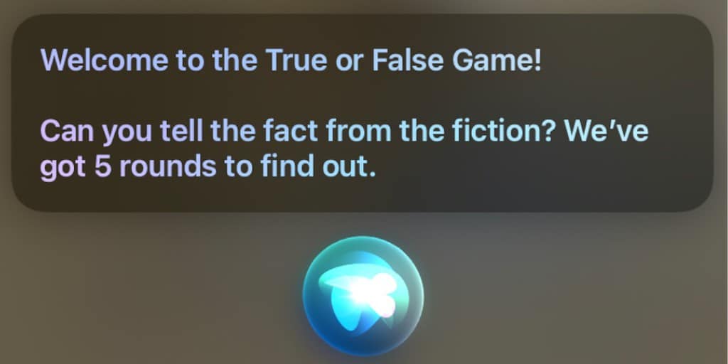 Siri Joins in on April Fool's Day with Challenging True or False Game