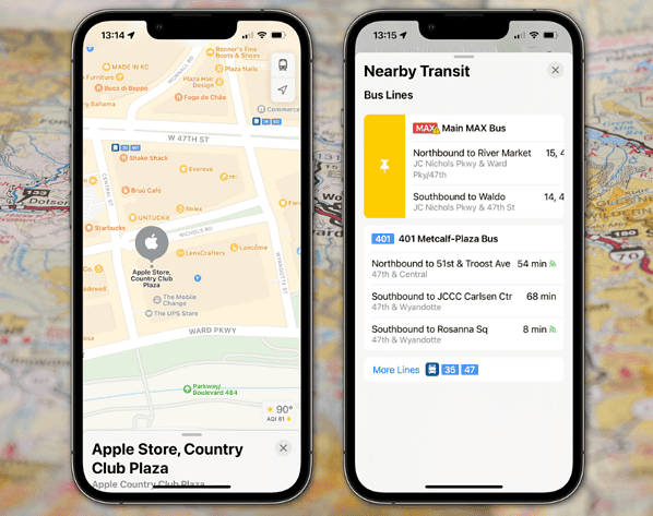 How to Get Transit Directions in Apple Maps