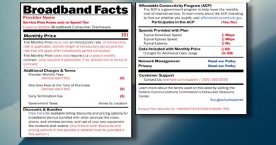 FCC ‘Nutrition Labels’ Could Help Demystify Broadband