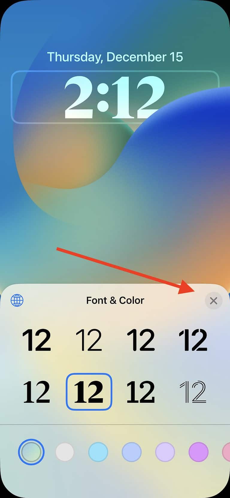 How to Change the iPhone Lock Screen Clock Font & Color
