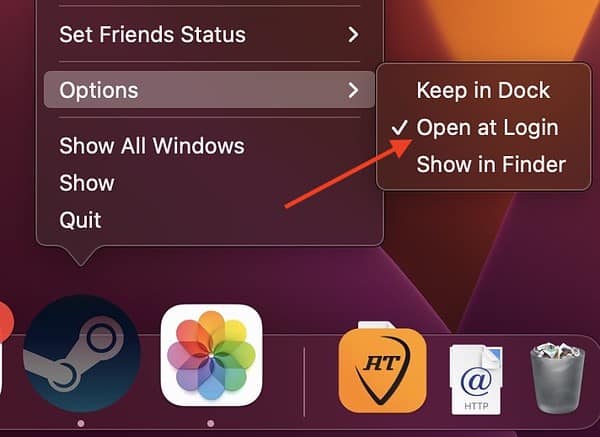 How to Disable Steam Opening on Startup for Mac