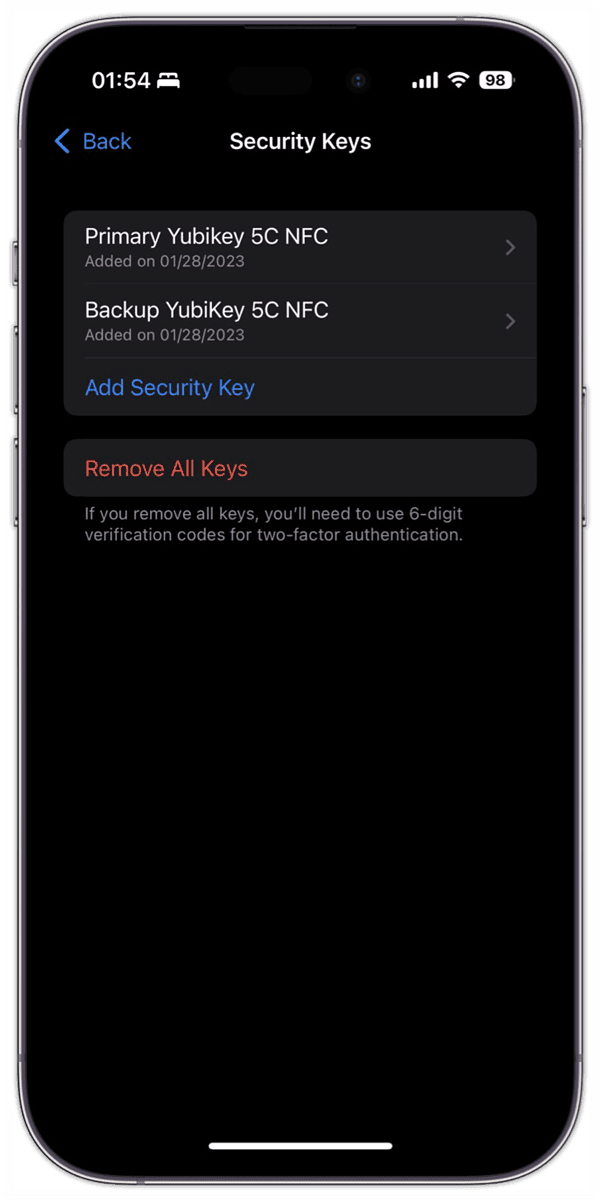 How to Set Up Security Keys for Apple ID on Your iPhone