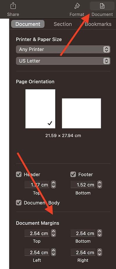 How to Change Margins in Pages