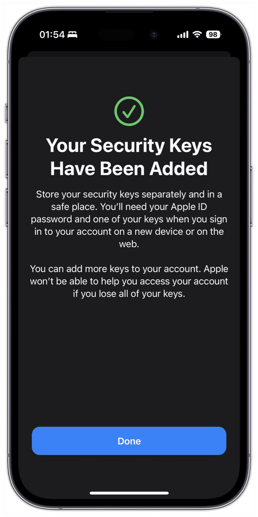 How to Set Up Security Keys for Apple ID on Your iPhone