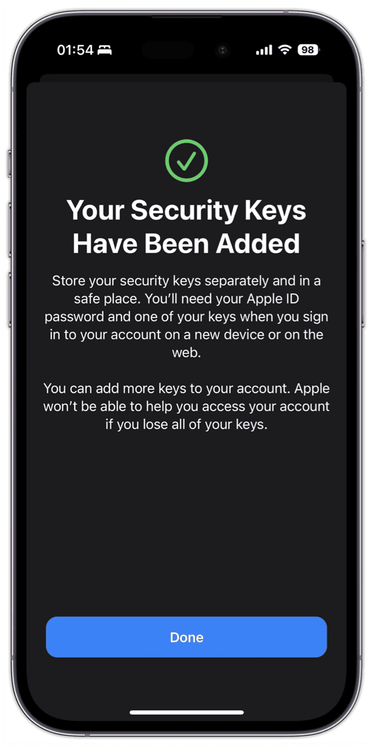 How to Set Up Security Keys for Apple ID on Your iPhone