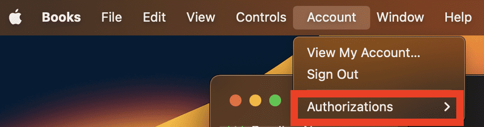 How to Authorize Your Computer In Apple Books