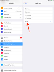 How to Keep an iPad from Sleeping