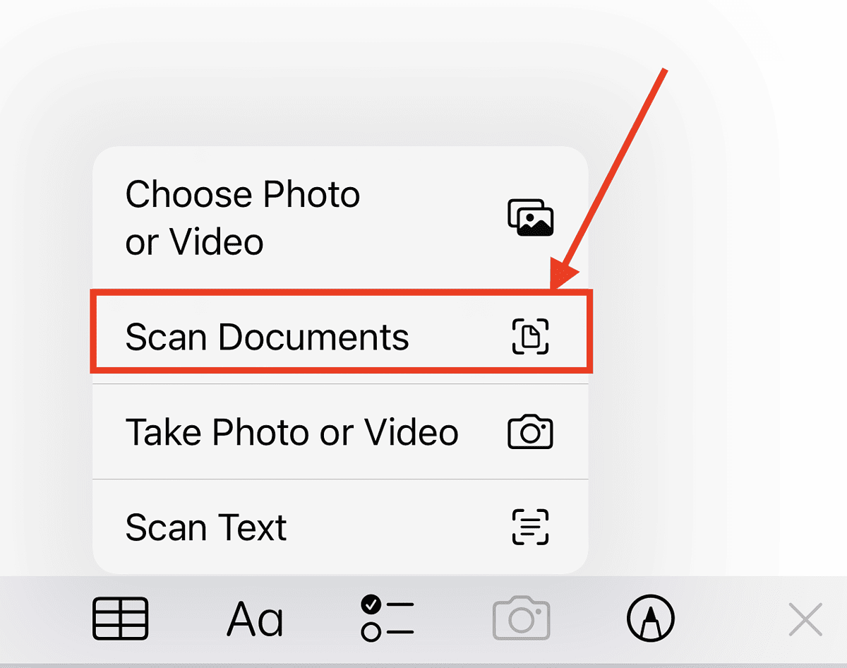 How to Scan a Document with iPhone or iPad Using the Notes App