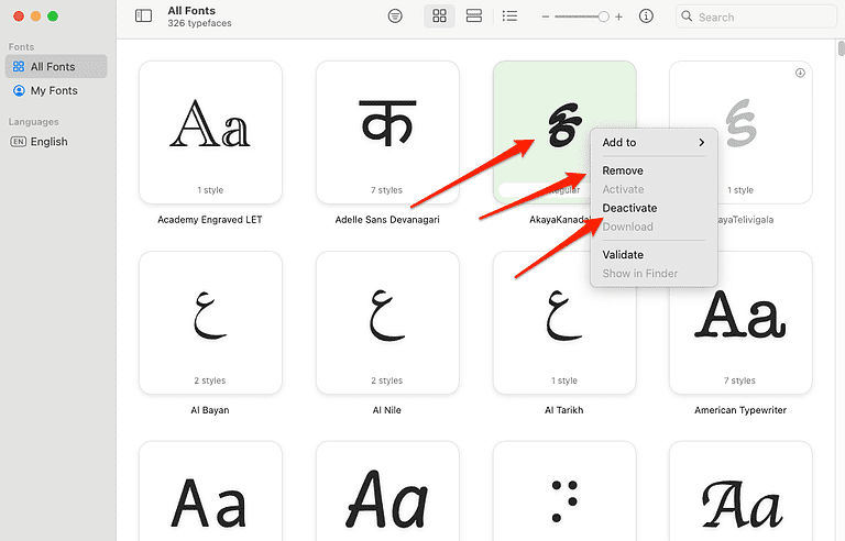 How to Install, Validate and Remove Fonts on Mac