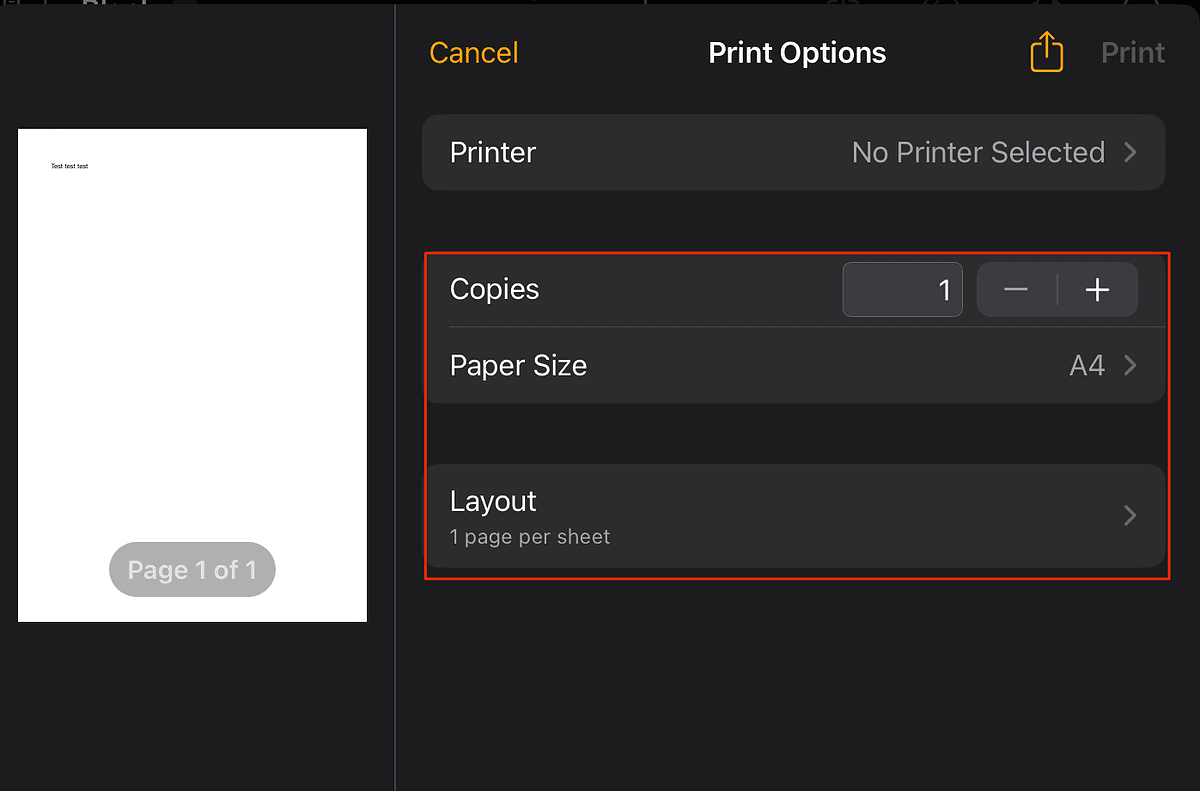 How to Print Documents from Pages on iPad