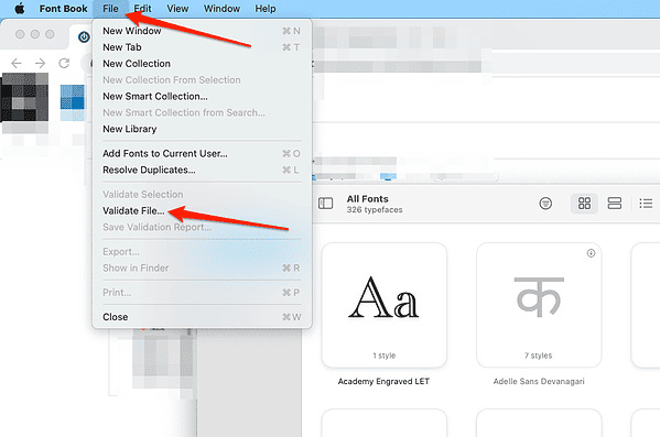 How to Install, Validate and Remove Fonts on Mac