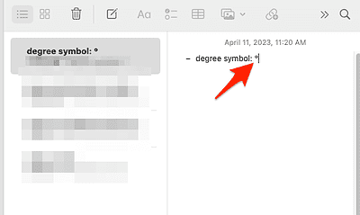 How to Type the Degree (°) Symbol On iPhone, iPad, and Mac - The Mac ...